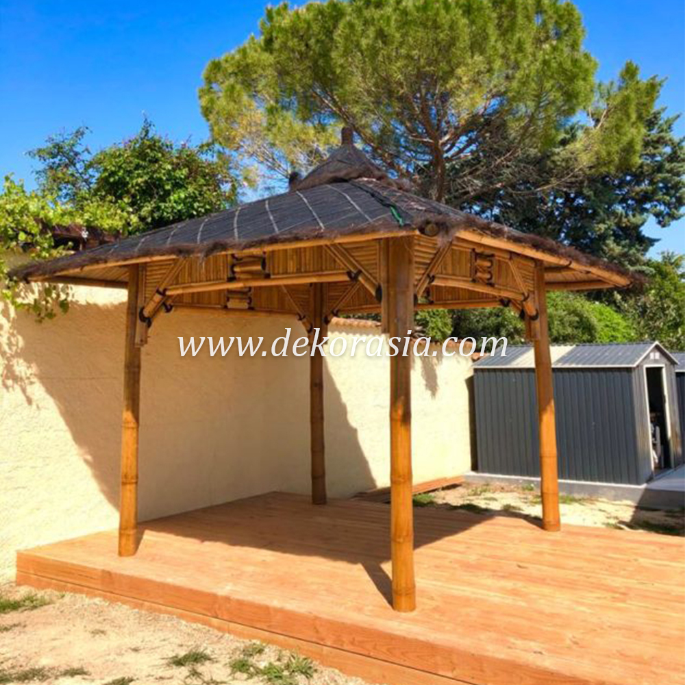 Bamboo Gazebo for Home Garden, Bamboo Gazebo Outdoor
