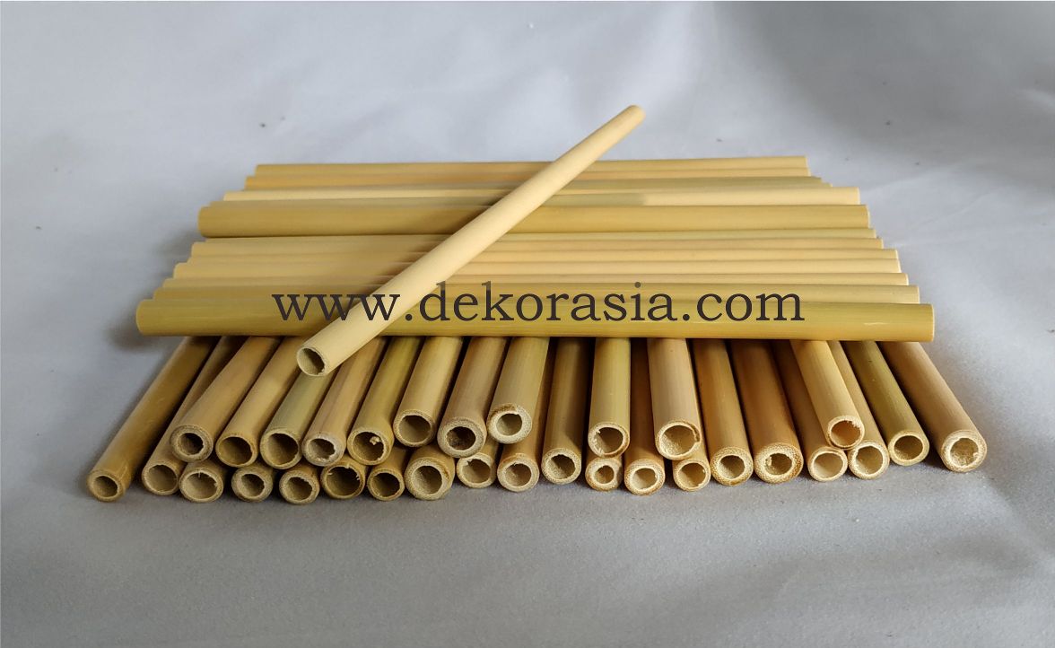 ORGANIC BAMBOO DRINKING STRAWS | REUSABLE | Bamboo Straws - 100% Natural